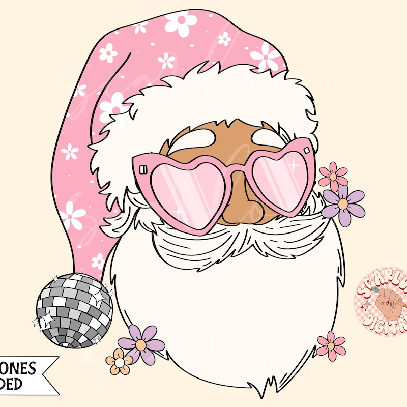 Preppy Santa Png - Etsy