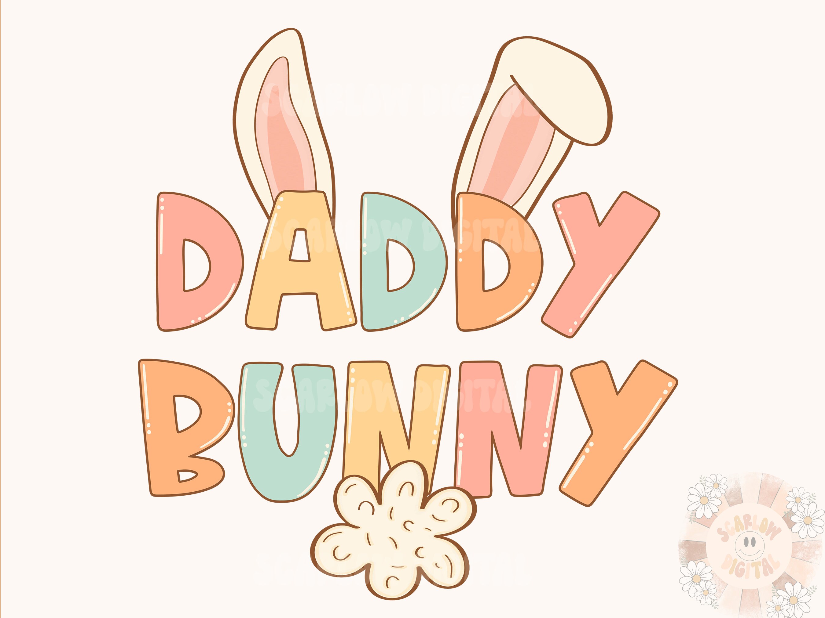 Daddy Bunny Png-easter Sublimation Digital Design - Etsy