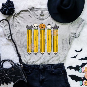 Halloween Pencils Png-teacher Sublimation Digital Design Download ...