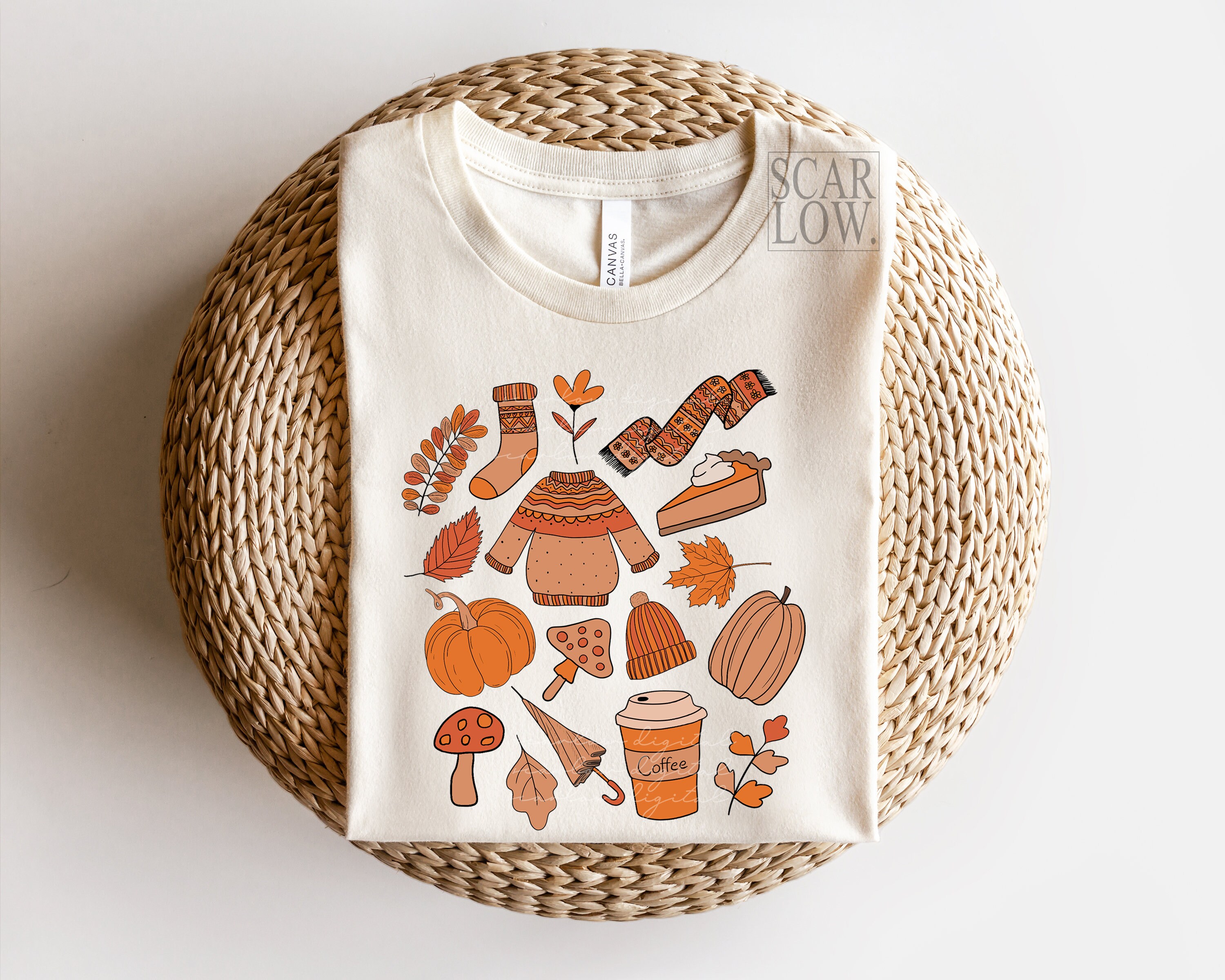 Fall Doodles PNG Print File for Sublimation or Print Boho - Etsy