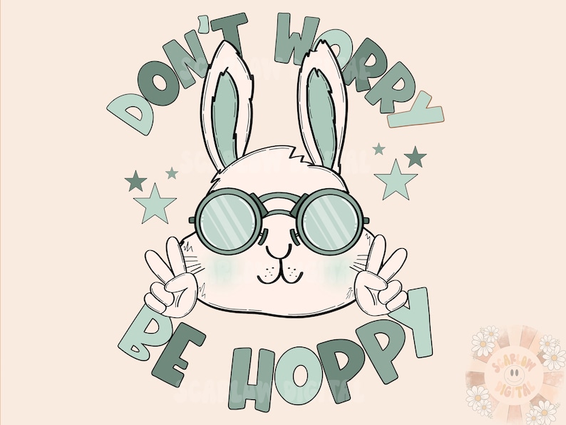 Be Hoppy Png-easter Sublimation Digital Design Download-spring - Etsy