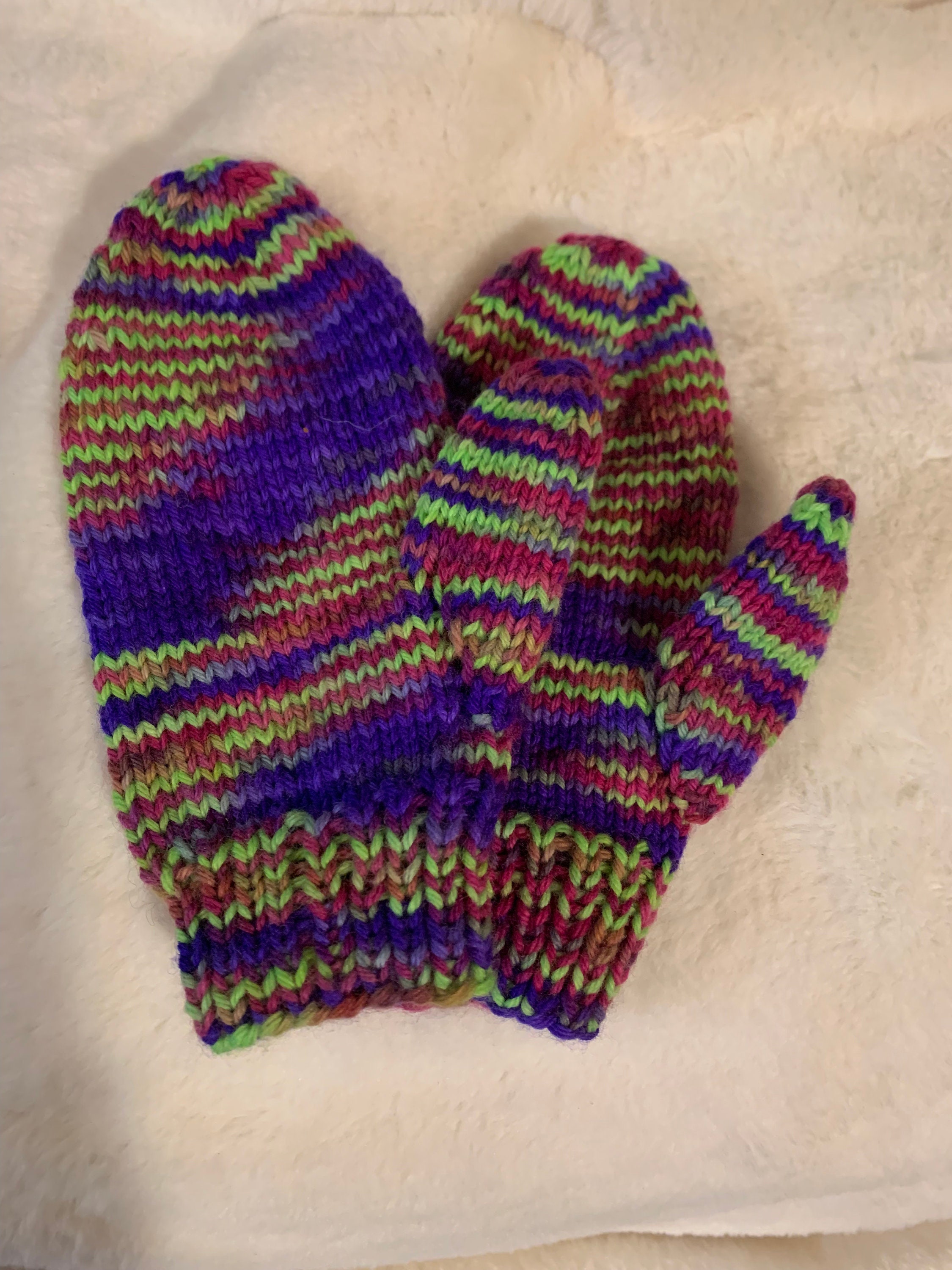 Knitting Pattern - Simple Kids Mittens - Etsy