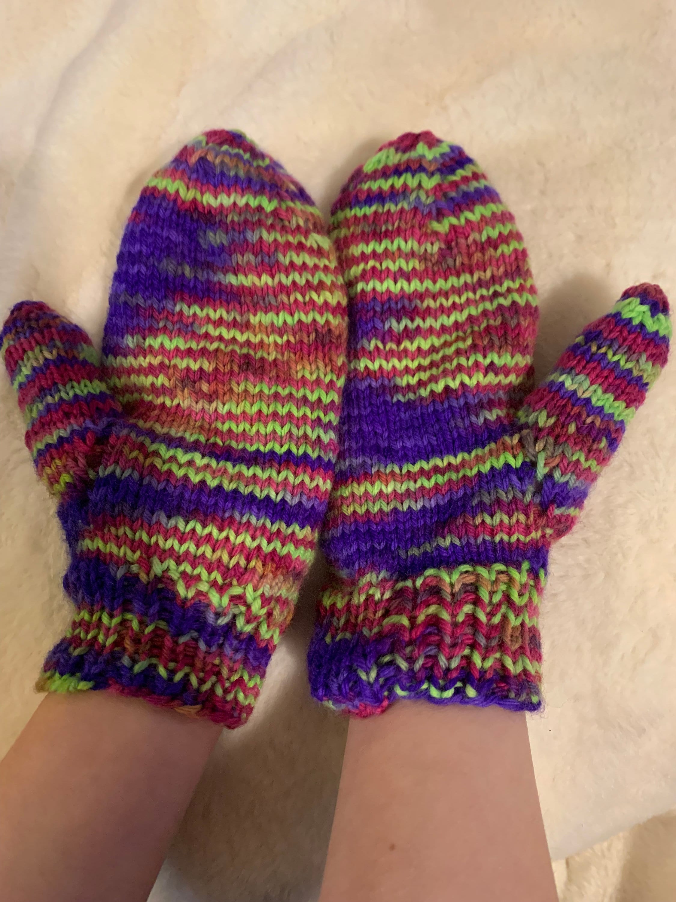 Knitting Pattern - Simple Kids Mittens - Etsy