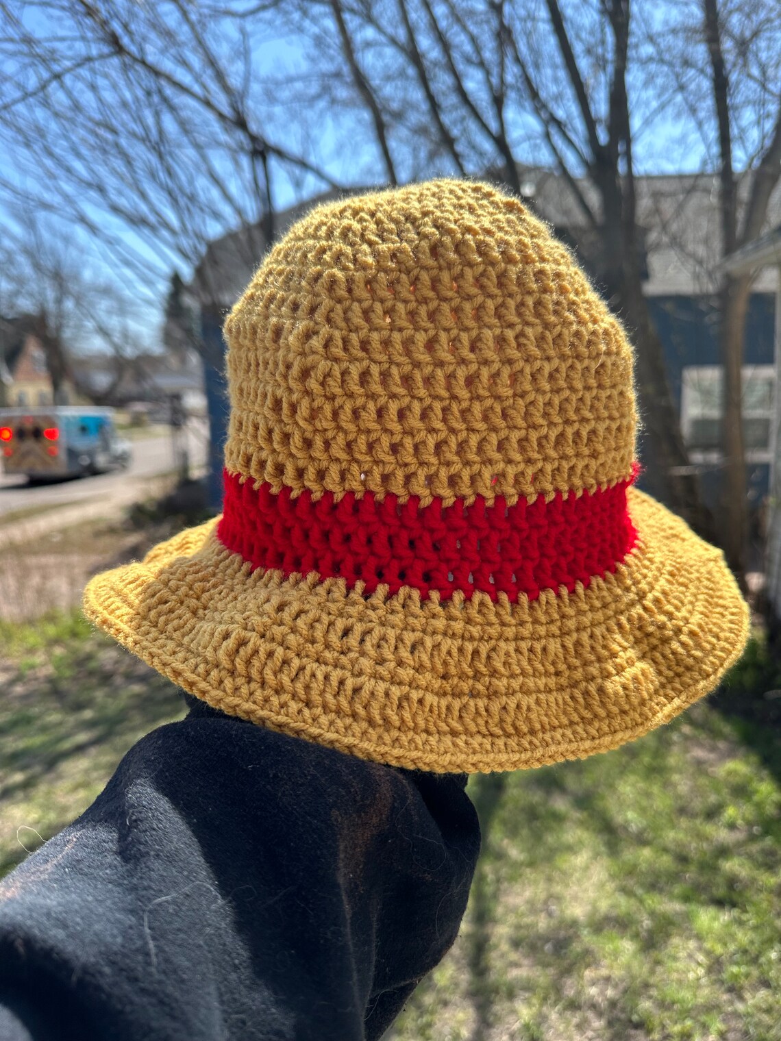 Anime Luffy Hat Cosplay Accessory Hat, Luffy Straw Hat, Homemade ...