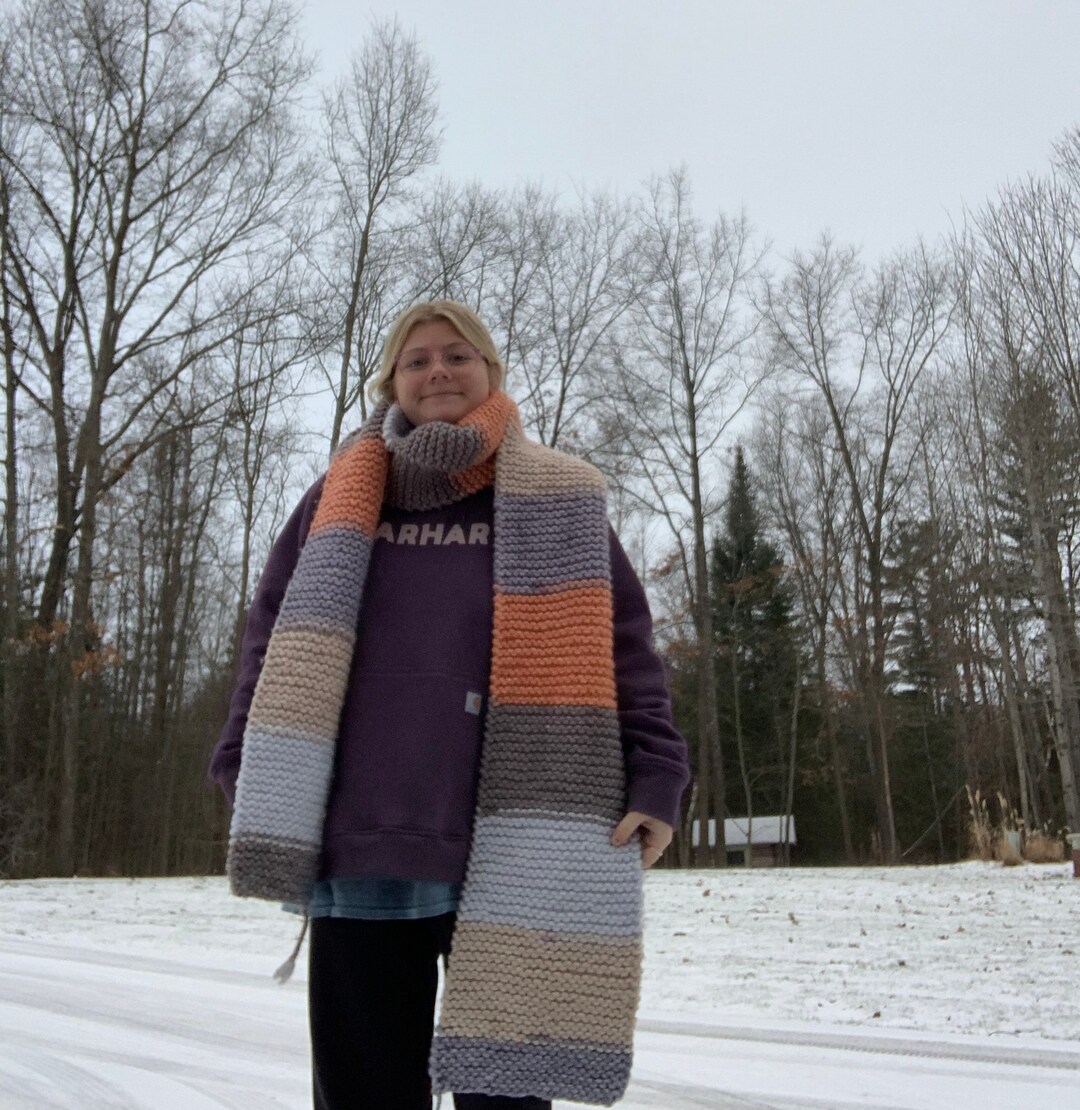 CUSTOM Huge Chunky Wide Large Scarf - Etsy