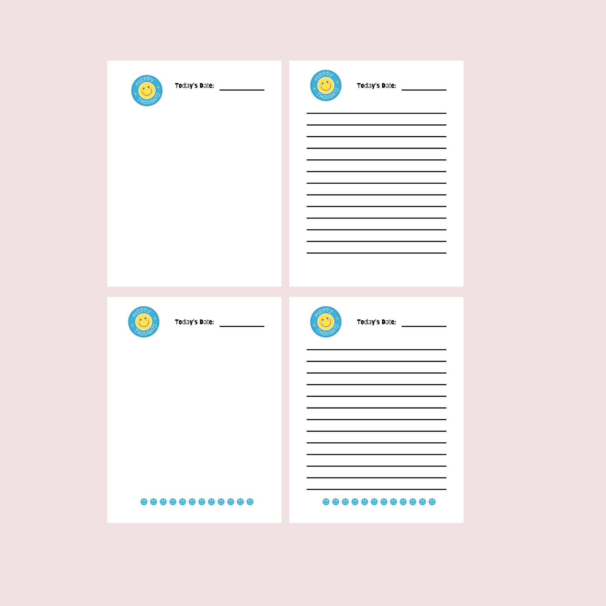 Printable Notebook Paper Printable Writing Paper Digital - Etsy Canada