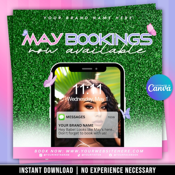 Summer Lashes Flyer, July Bookings Flyer, July Specials Flyer, July ...