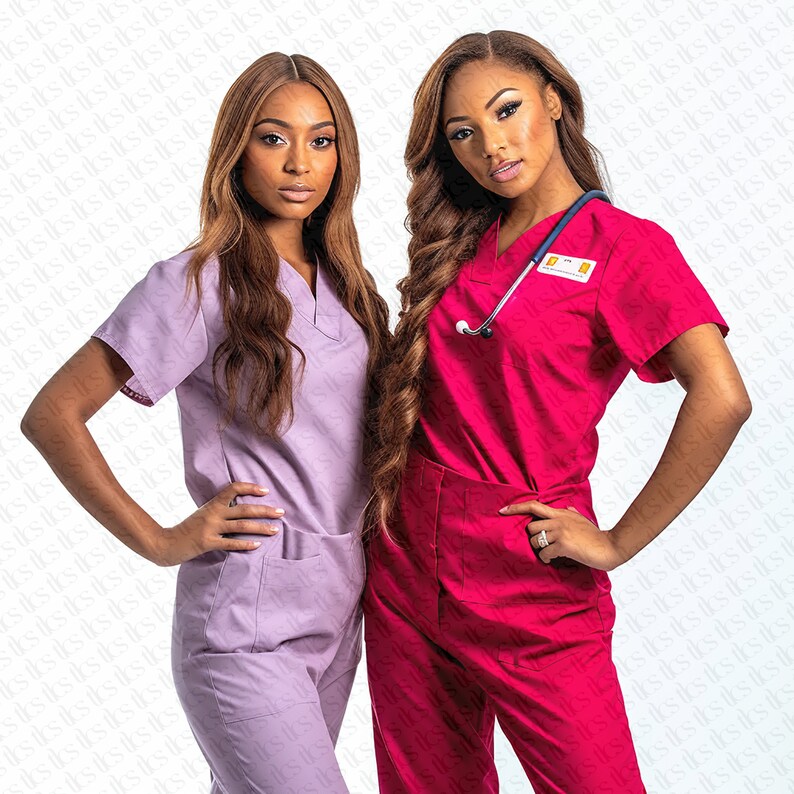 Nurse Baddies 2 Stock Photo Bundle, 4 Model Stock Photos, AI Generated ...