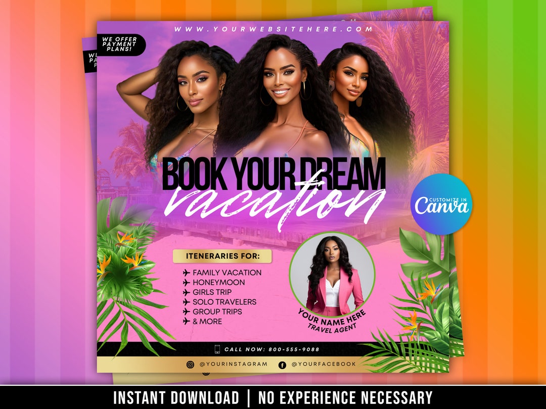 Travel Agent Flyer, Vacation Flyer, Vacation Deals Flyer, Traveling ...