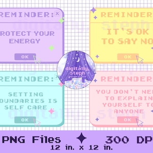 Boundaries PNG Digital Download Cute Retro Computer - Etsy