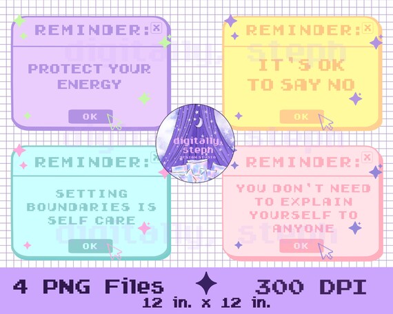 Boundaries PNG Digital Download Cute Retro Computer - Etsy