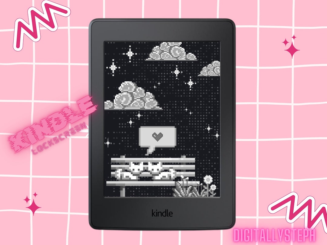 Kindle Lock Screen, Kindle Screensaver, E-reader Lock Screen, Pixelated ...