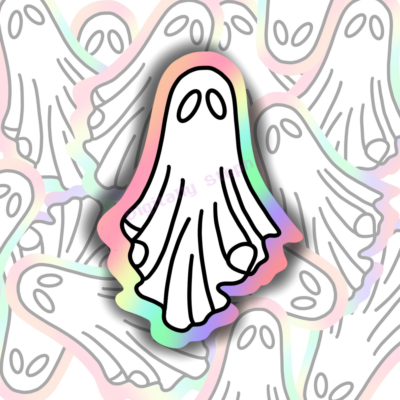 Cute Ghost Png Pastel Ghost Clip Art Neon Pastel Ghost - Etsy