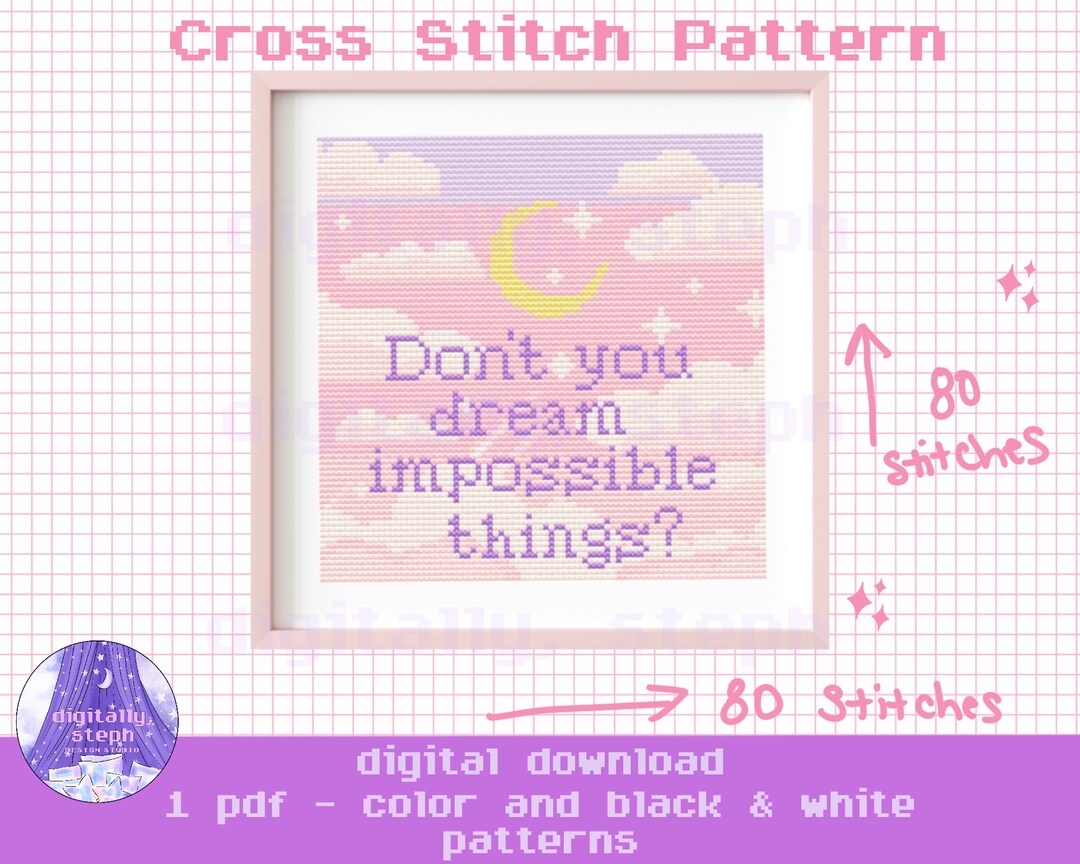 Starlight Cross Stitch Pattern, Pastel Skies Cross Stitch Pattern ...