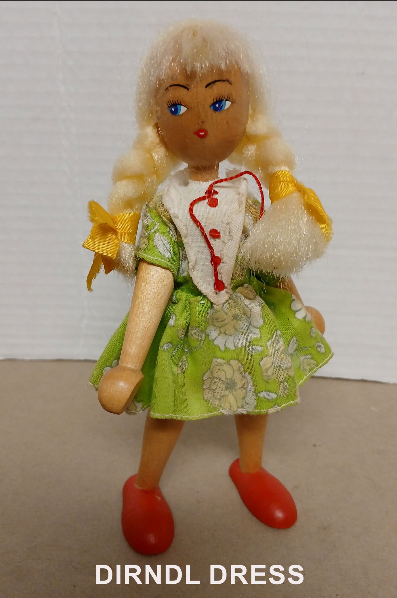 Polish Vintage Wooden Peg Dolls - Etsy
