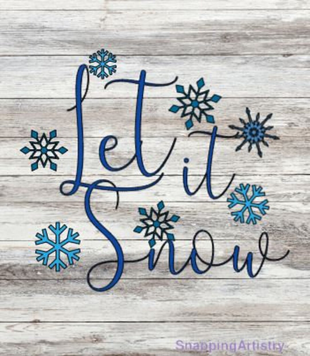 Let It Snow SVG, Winter Svg, Snow Svg, Seasonal Svg, Cricut, Silhouette ...