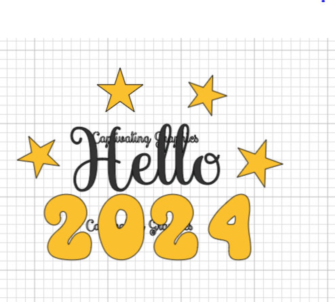 HELLO 2024 SVG, HELLO Svg, 2024 Svg, New Year's 2024 Svg, Newyear Svg ...