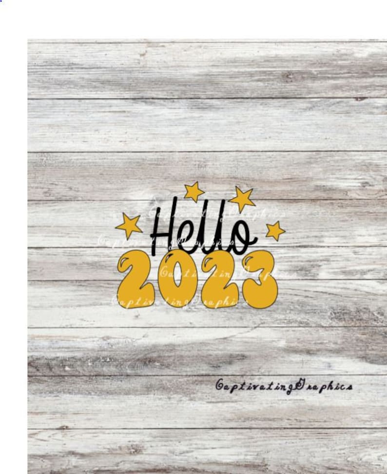 Hello 2023 SVG, New Year Svg, Holiday Svg, 2023 Svg, Circut, Silhouette ...