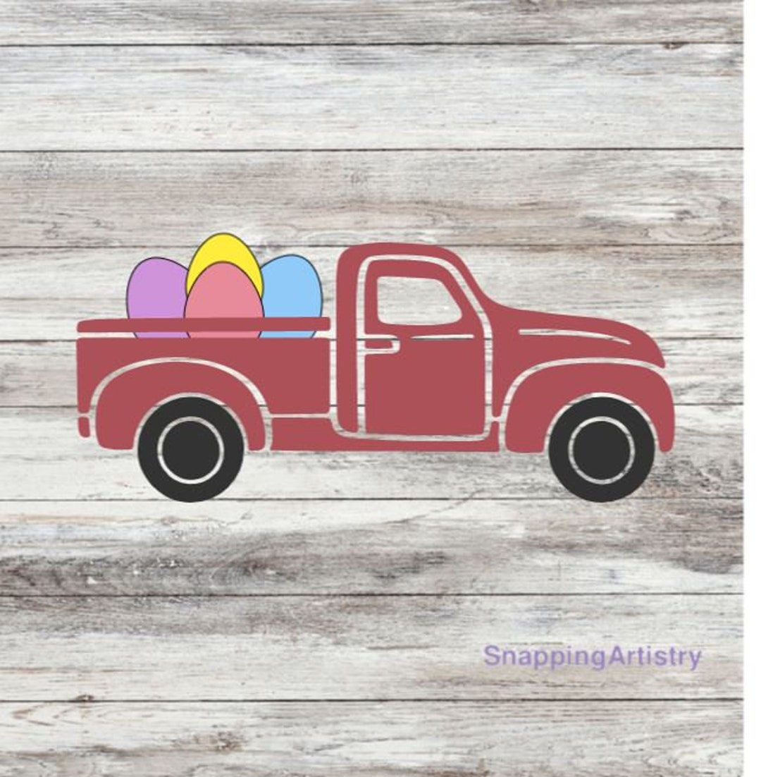 EASTER TRUCK SVG, Easter Svg, Holiday Svg, Truck Svg, Cut File, Cricut ...