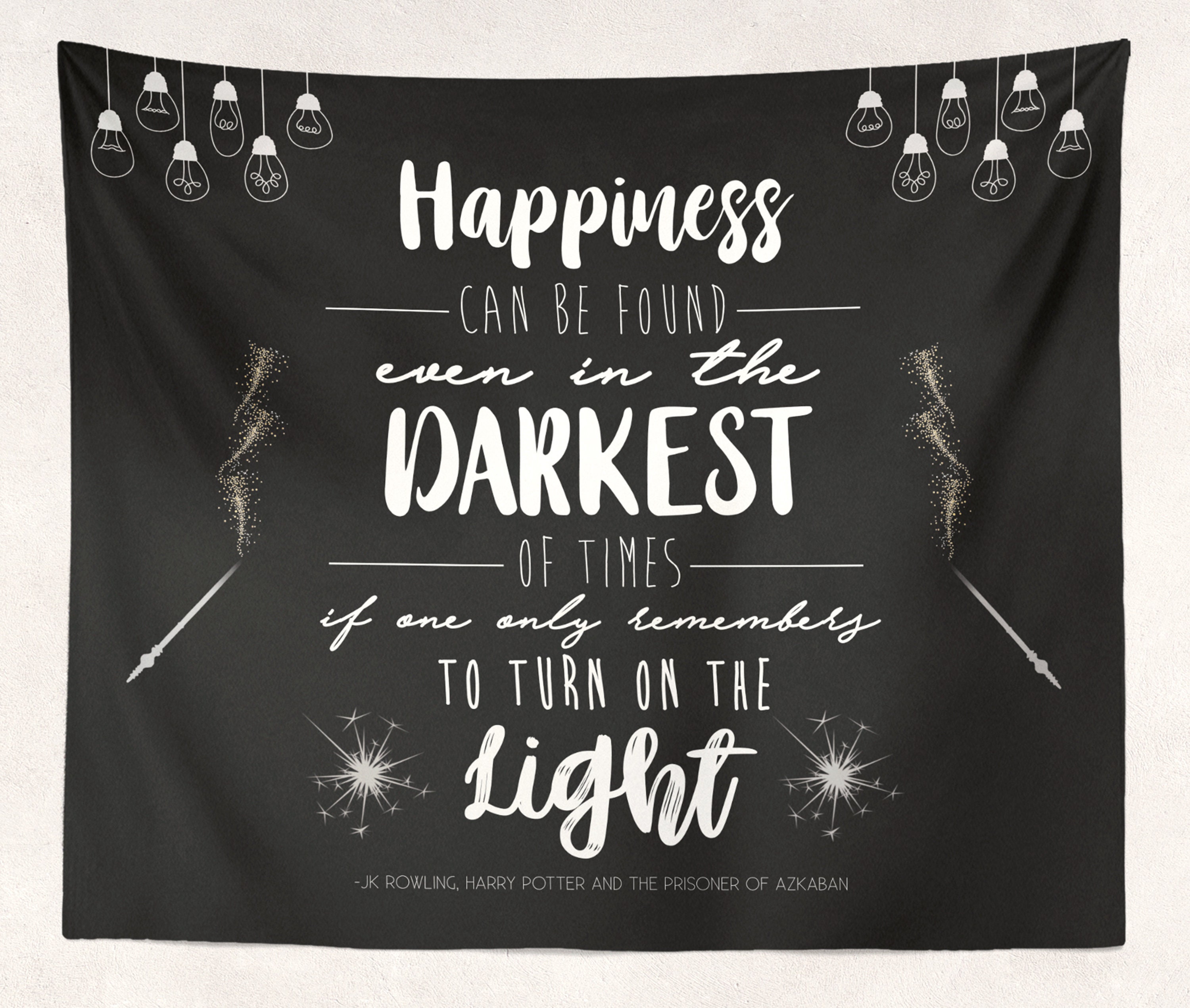 Harry Potter Backdrop, Happiness Can Be Found Decor, Harry Potter ...