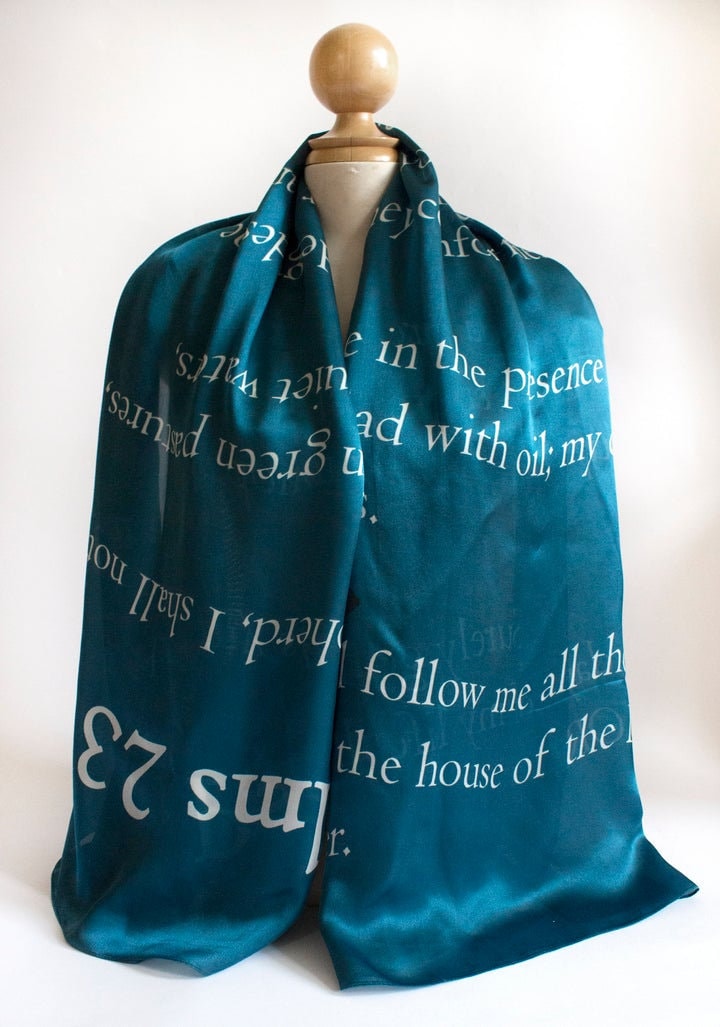 100% Silk Prayer Scarf, Christian Prayer Scarf With Bible Verse, Psalm ...