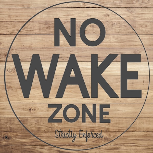 No Wake Zone Lake Svg - Etsy