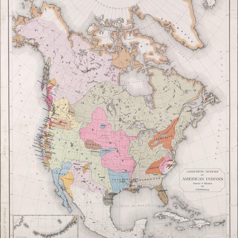 Native American Map - Etsy