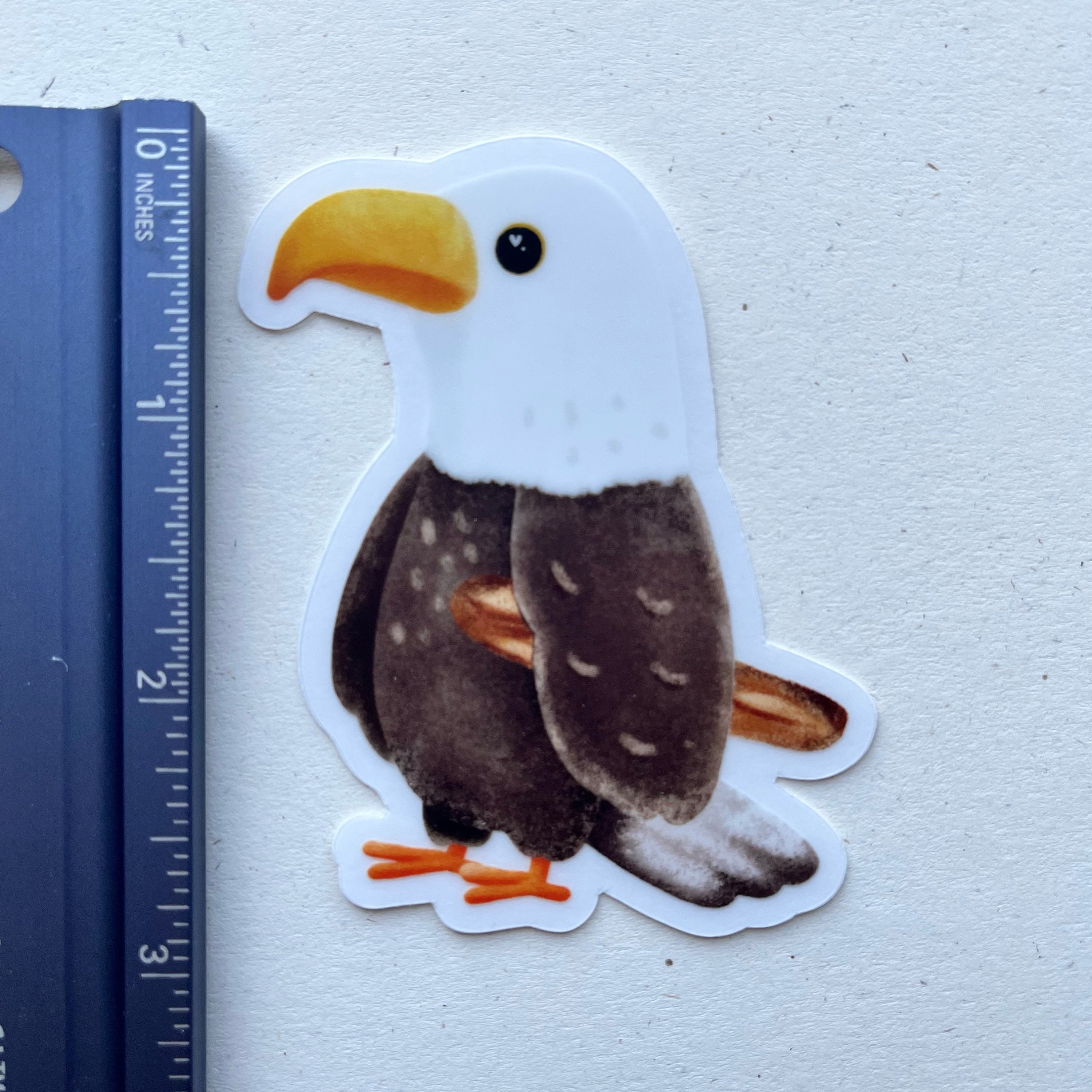 Bald Eagle Die Cut Vinyl Sticker Laptop Water Bottle - Etsy