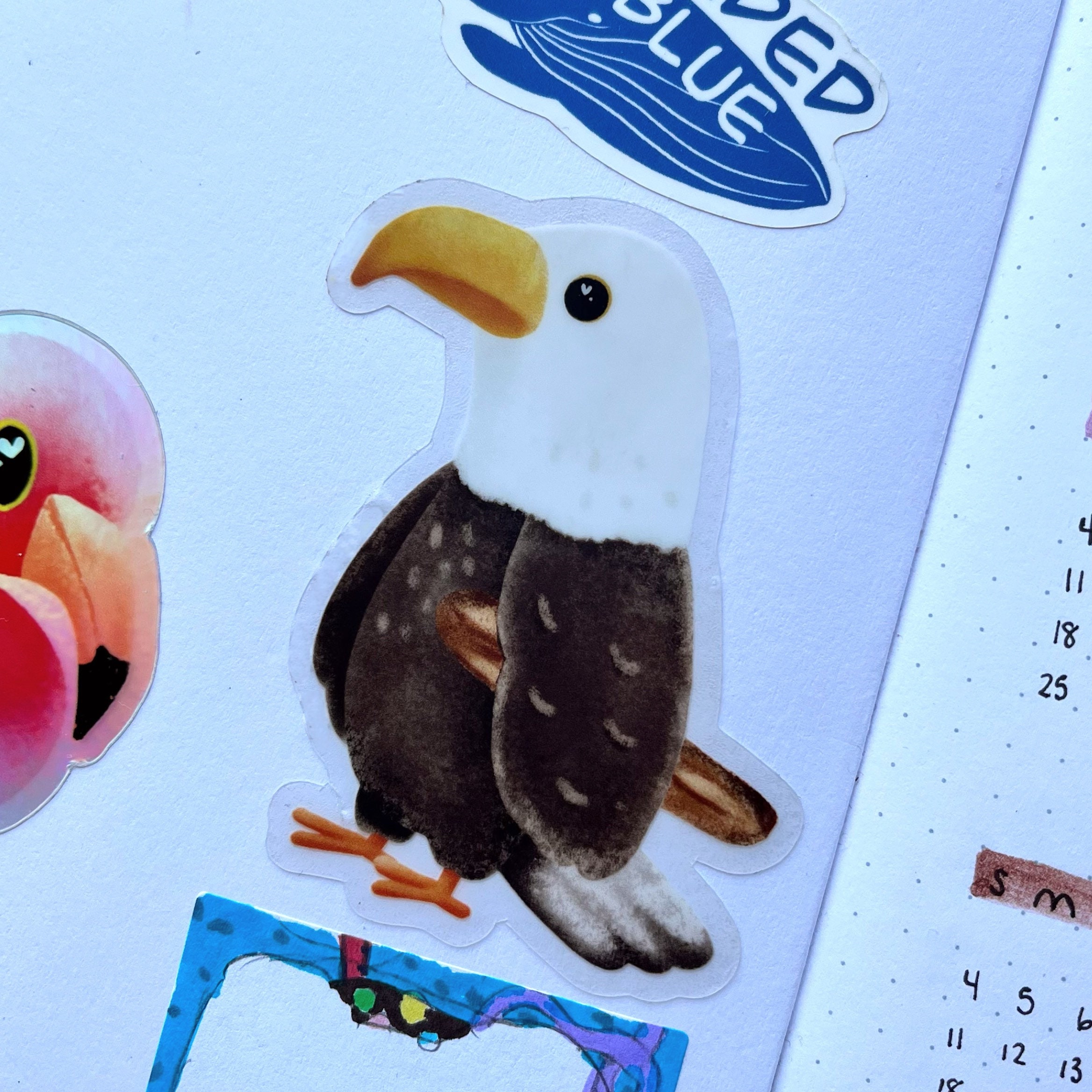 Bald Eagle Die Cut Vinyl Sticker Laptop Water Bottle - Etsy