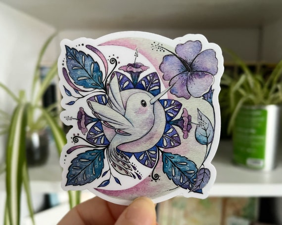 Hummingbird Vinyl Die Cut Sticker Waterproof Dishwasher | Etsy