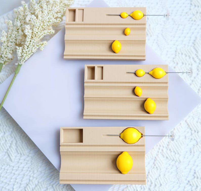 Lemon Bead Roller Piercing Needle Tool Polymer Clay Shaping Guide 6 ...