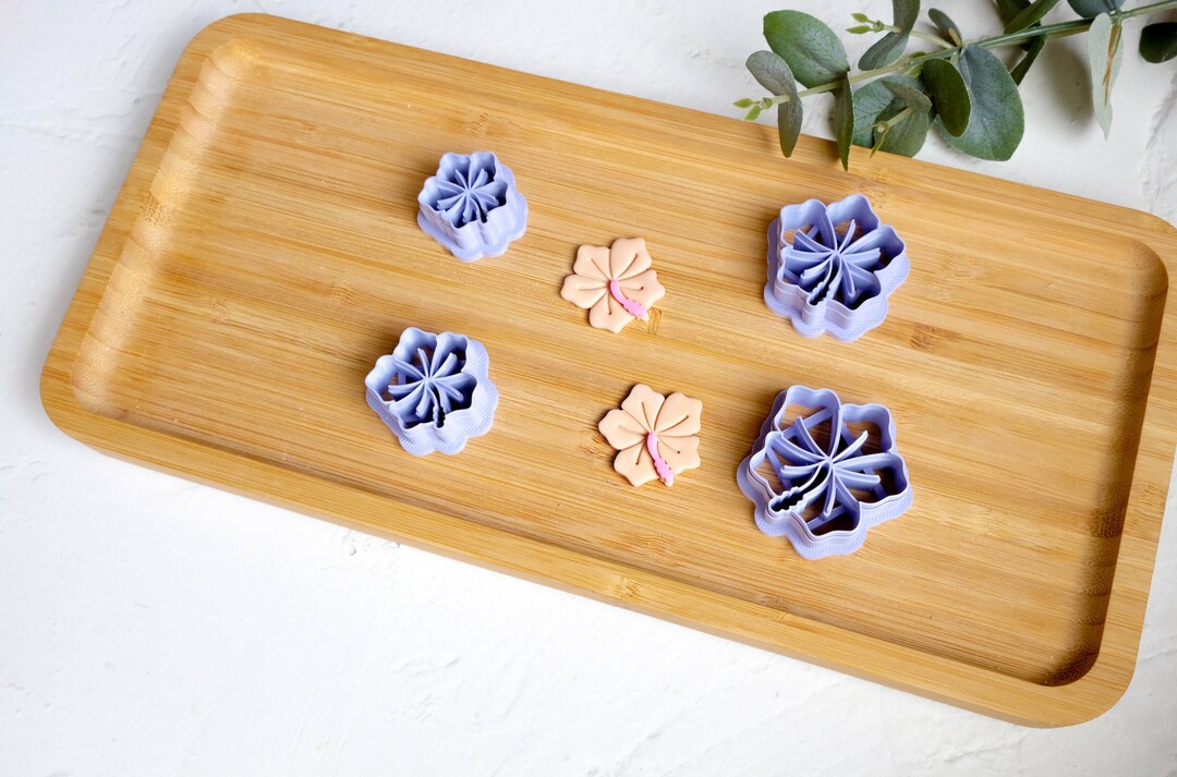Hibiscus Flower Polymer Clay Cutter, Hawaii Flower Polymer Clay Cutters ...
