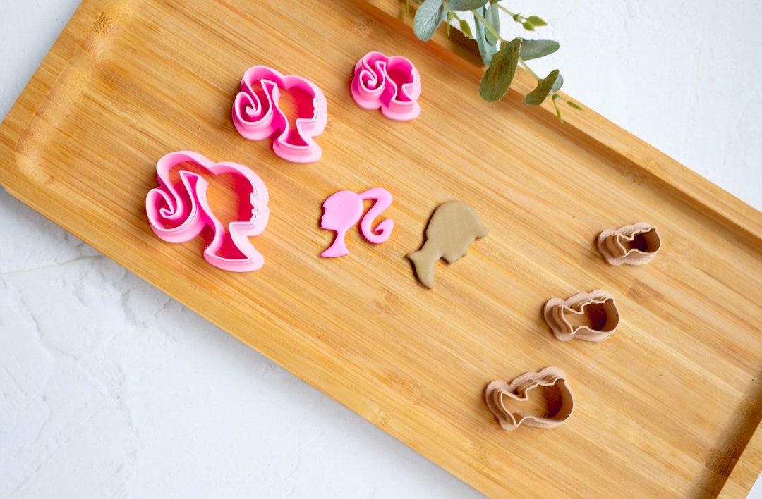 Barbie Doll Polymer Clay Cutter, Barbie and Ken Polymer Clay Earrings ...