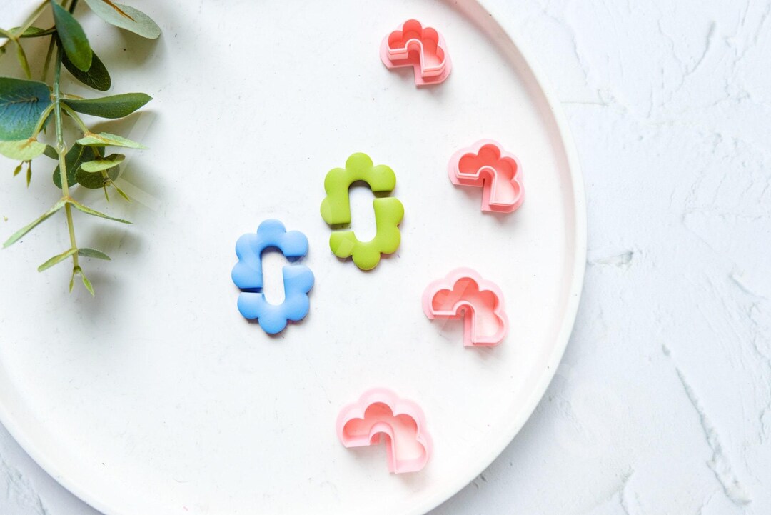 Half Flower Polymer Clay Cutter Geometric Earring Design Tool 30-45mm ...