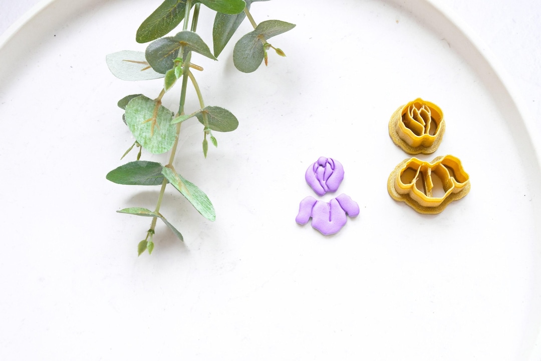 Iris Flower Clay Cutter, Flower Clay Earring Cutter, Iris Cutter ...