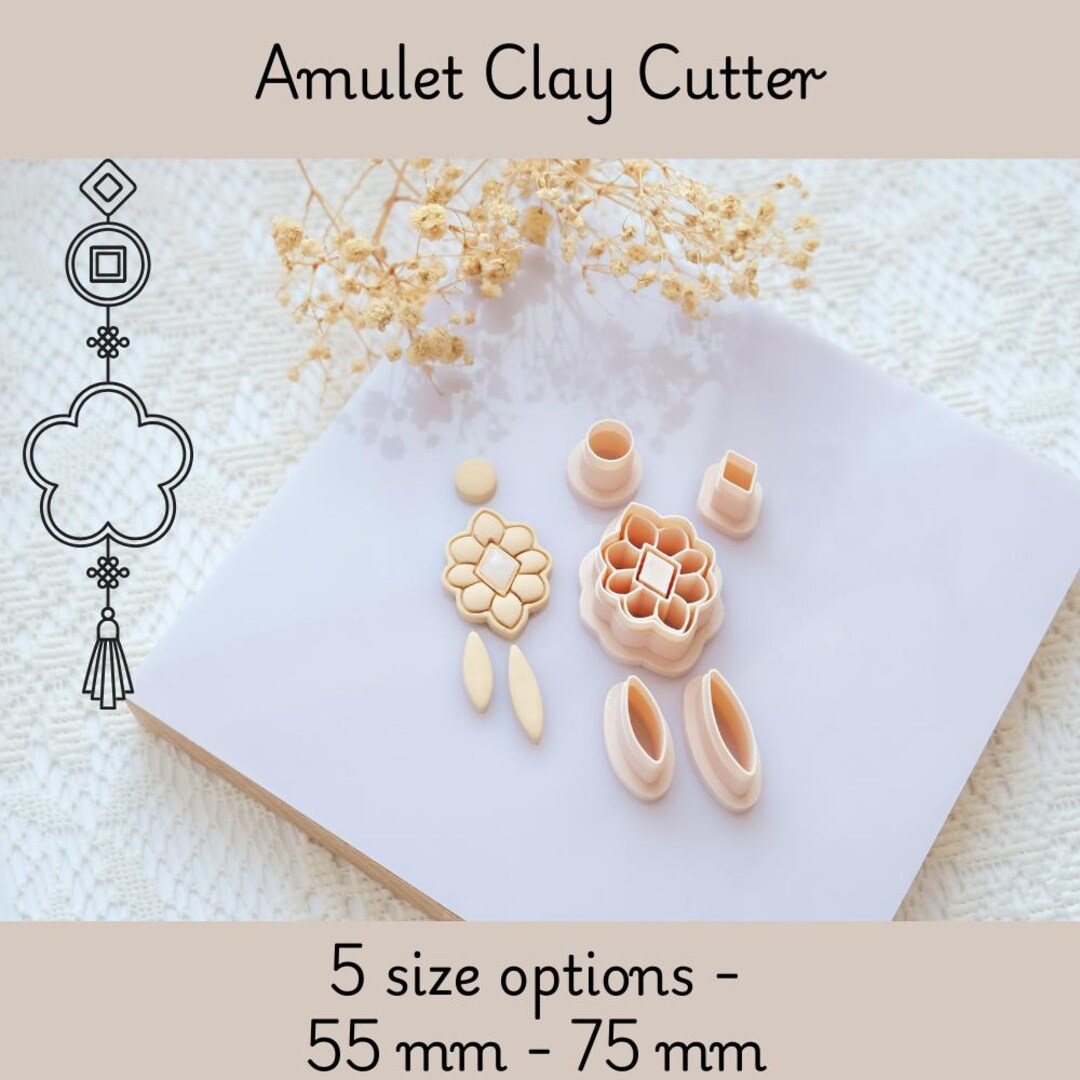 Amulet Polymer Clay Cutter | Minimal Symbol Earring Jewelry Tool ...