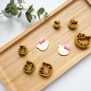 Hello Kitty Polymer Clay Cutter, Cat Polymer Clay Cutter, Hello Kitty ...