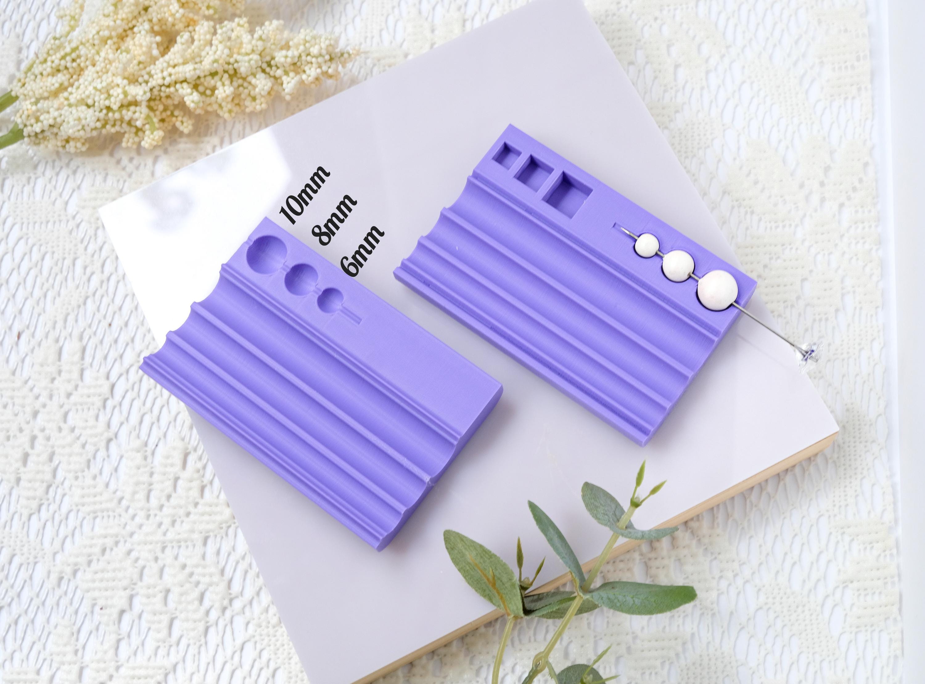 Polymer Clay Circle Bead Roller Tool With Piercing Needle – Round ...