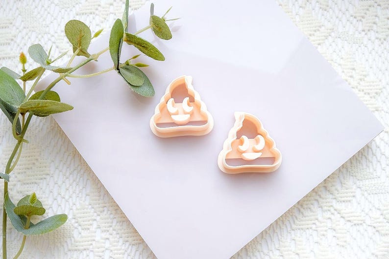 Poop Emoji Polymer Clay Cutter: Funny Earring Jewelry Tool - Etsy
