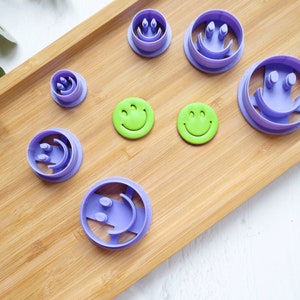 Smiley Face Polymer Clay Cutter, Emoji Polymer Clay Cutter, Smiley ...
