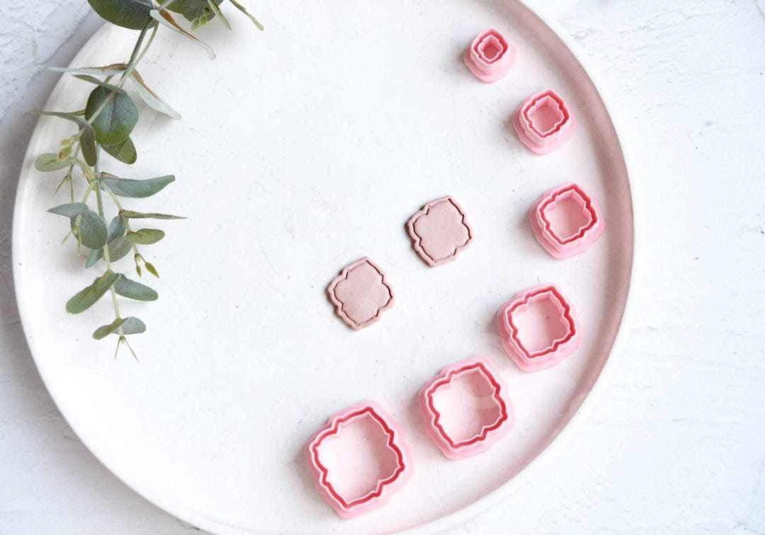 Moroccan Geometric Polymer Clay Cutters for Earring Making, Cookie ...
