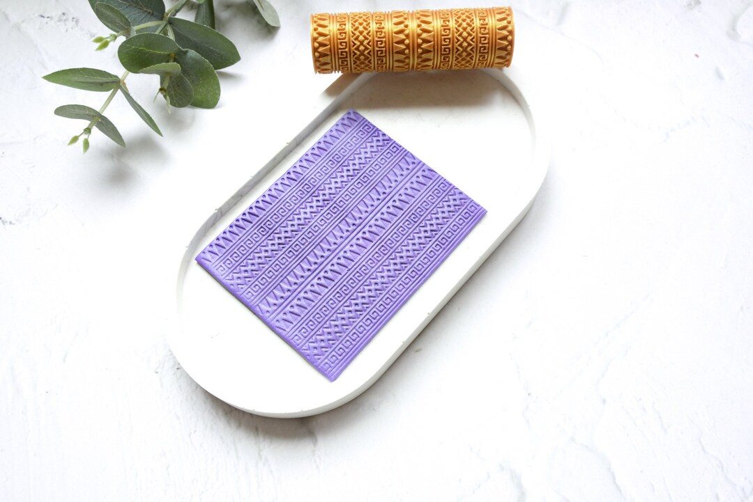 Texture Geometric Roller, Figure Clay Roller, Seamless Clay Texture ...