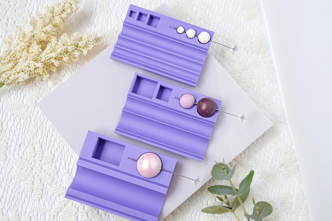 Polymer Clay Circle Bead Roller Tool With Piercing Needle – Round ...