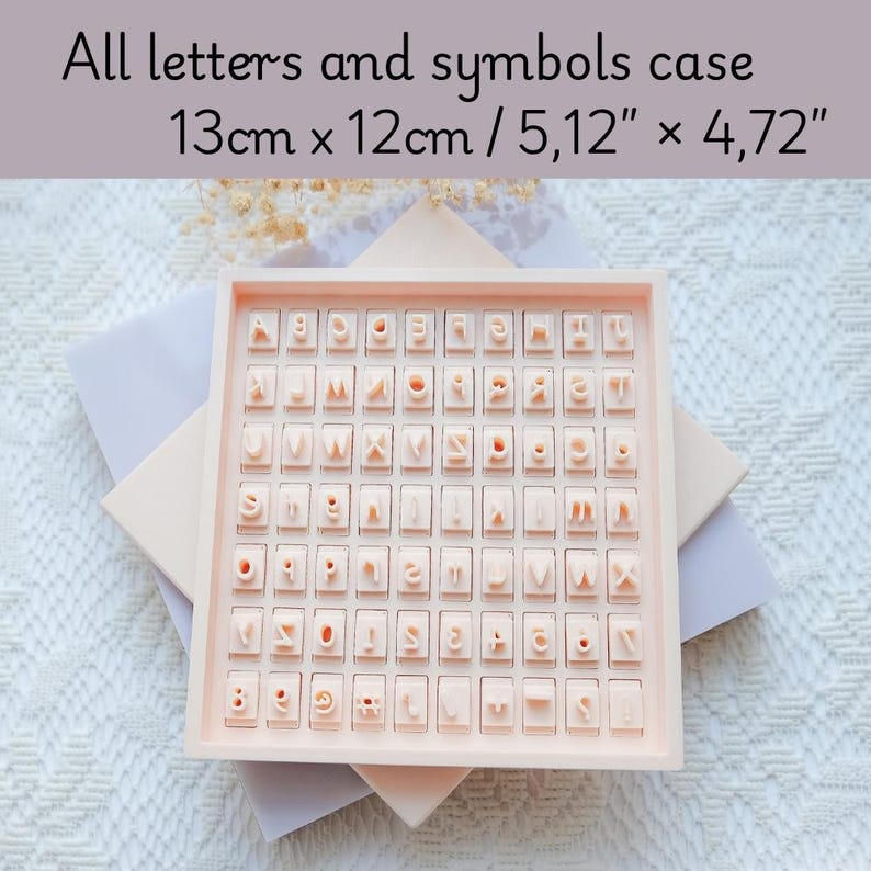 Alphabet Letter Stamp Set With Handle for Clay Pottery Ceramic Polymer ...