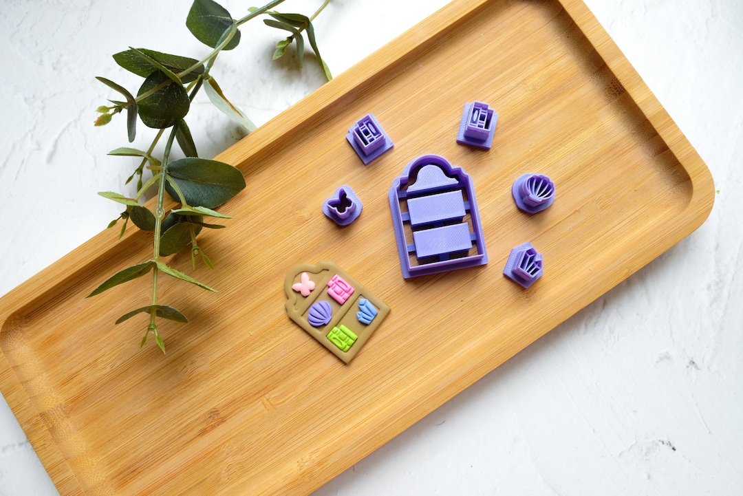 Bookshelf Polymer Clay Cutter Set Include Small Parts, Polymer Clay ...