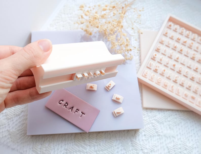 Alphabet Letter Stamp Set With Handle for Clay Pottery Ceramic Polymer ...