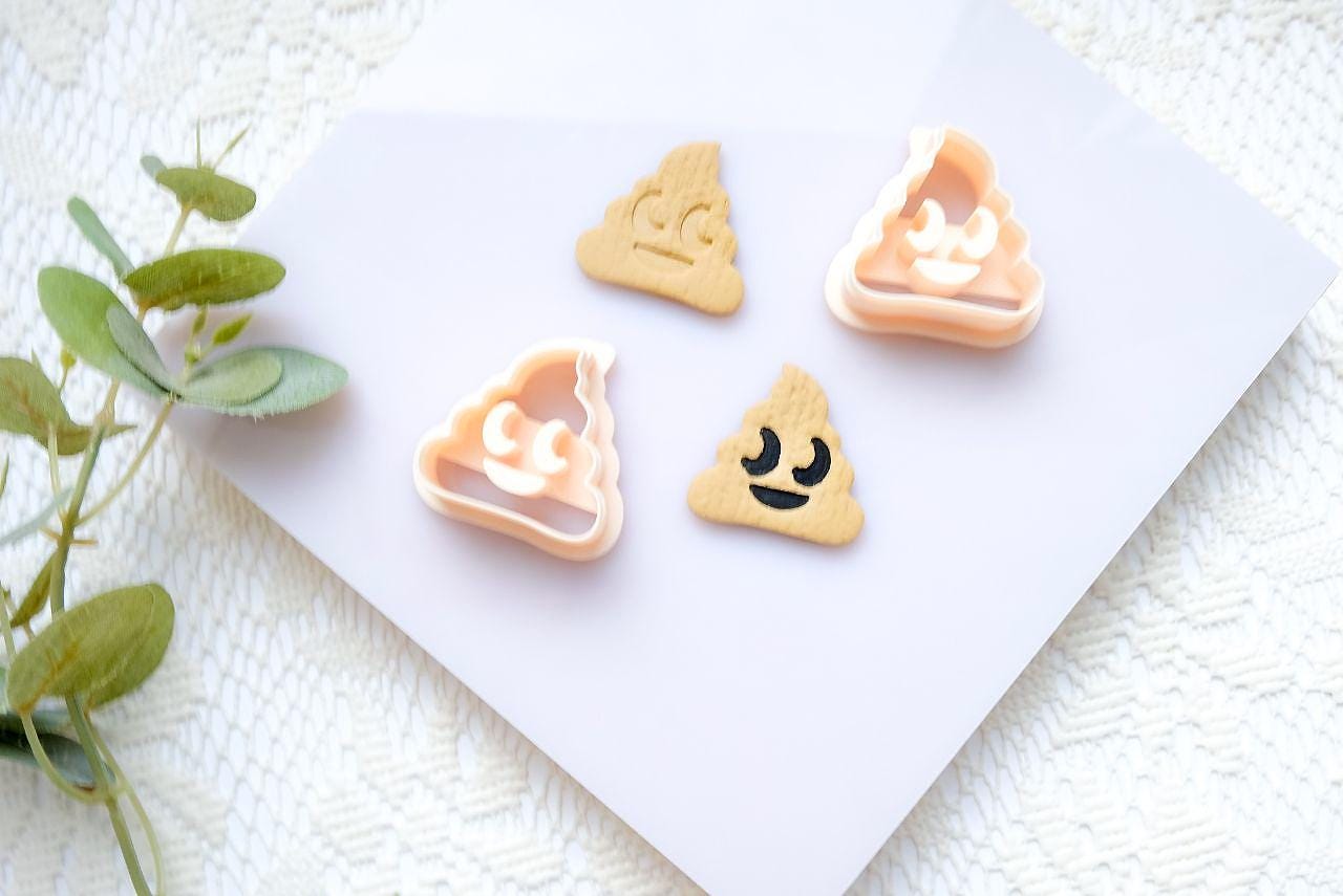 Poop Emoji Polymer Clay Cutter: Funny Earring Jewelry Tool - Etsy
