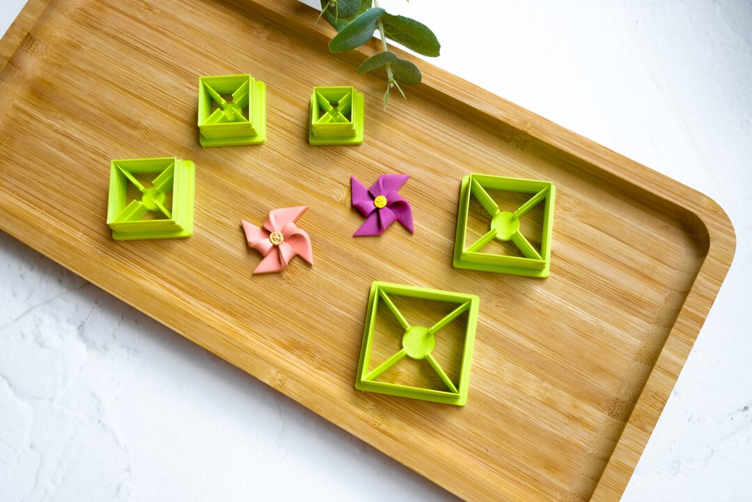Pinwheel Polymer Clay Cutter, Windmills Polymer Clay Cutter Polymer ...