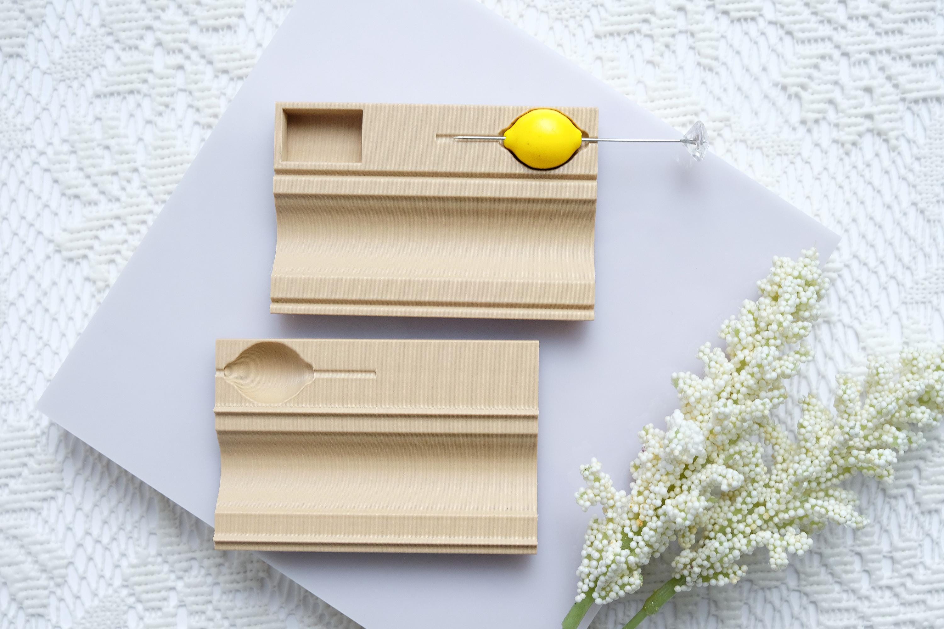 Lemon Bead Roller Piercing Needle Tool Polymer Clay Shaping Guide 6 ...