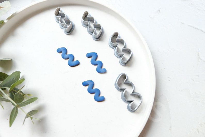 Line Clay Cutter Set: Geometric Polymer Clay Earring Cutters - Etsy